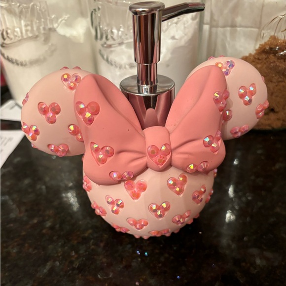 Disney | Bath | Disney Pink Bling Minnie Mouse Soap Lotion Dispenser ...